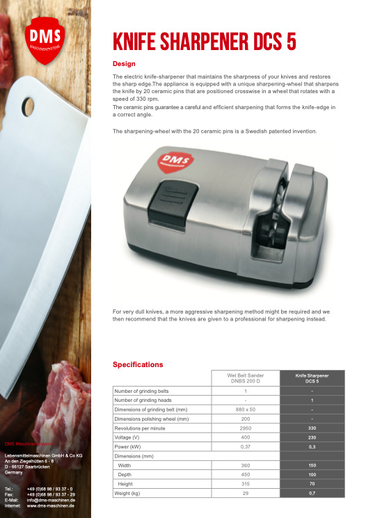 Brochures | DMS Food Processing Machines