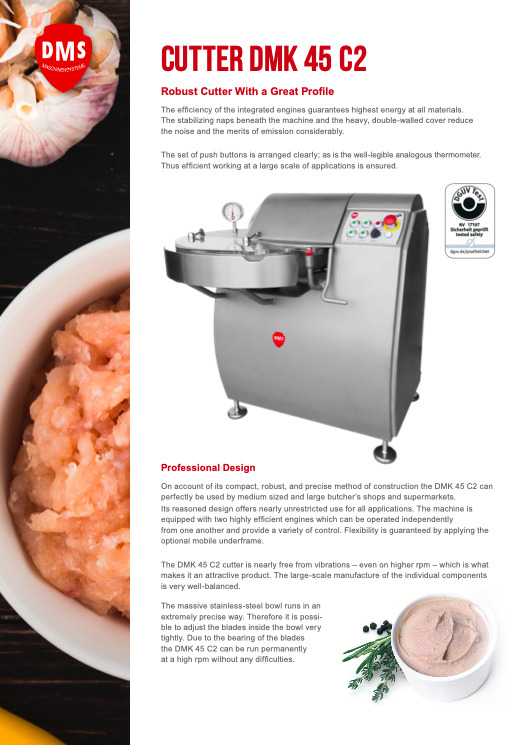 Brochures | DMS Food Processing Machines
