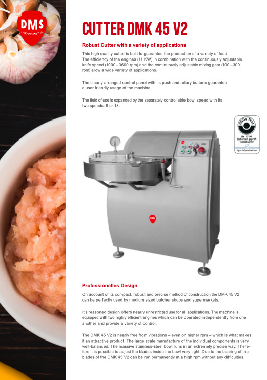 Brochures | DMS Food Processing Machines